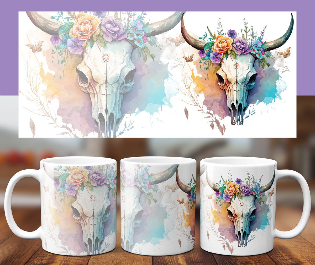 Digital Download Mug Sublimation design for 11 & 15oz SK001 ...
